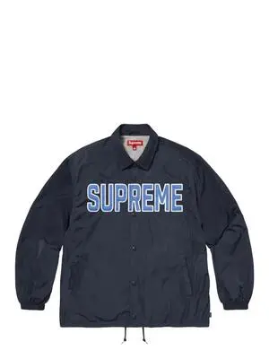 Supreme Spellout Coaches Jacket - Navy