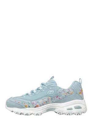 Sketchers Skechers D'Lites 1.0 Embroidered Low-Top Sneakers Blue