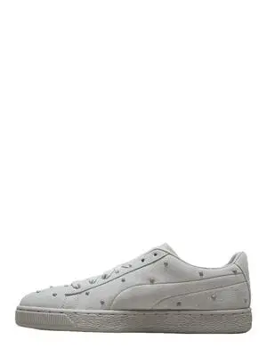 PUMA Suede Studded Lace-up Sneakers - Grey