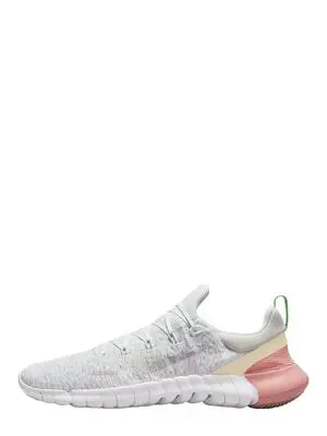 Nike Free Run 5.0 Athletic Sneakers - Ivory/pink/green