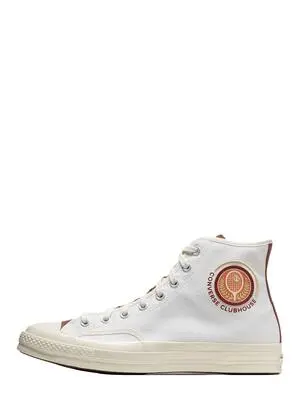 CONVERSE Chuck 70 High Top 'clubhouse' Sneakers - White/egret/red Oak