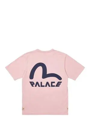 PALACE Palace X Evisu Fw21 Seagull T-shirt Pink Nectar Logo T-shirt 'pink' Pink