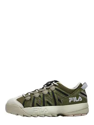 FILA FUSION Spaghetti Low Top Sneakers - Olive Green/white