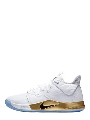 Nike Nasa X Pg 3 Ep 'apollo Missions' Sneakers - White/metallic Gold