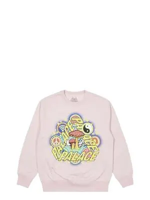 PALACE Bun 5g Crew Sweater - Pink