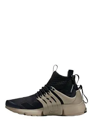 Nike Acronym X Air Presto Mid "bamboo" Sneakers - Black/black-bamboo