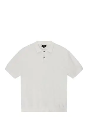 StÜssy Textured Ss Polo Sweter - Bone