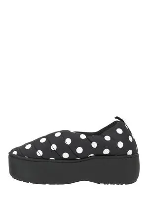 SUBU Vamp Platform Polka Dot Slippers - Black/white