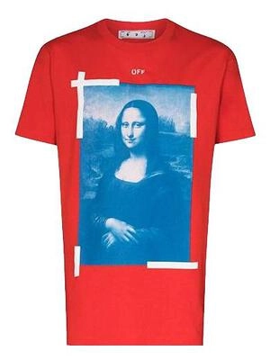 Off-White Off-White Mona Lisa Graphic T-Shirt Red