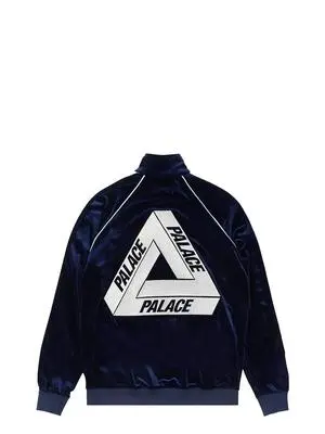 PALACE X Elton John Velour Track Jacket - Navy