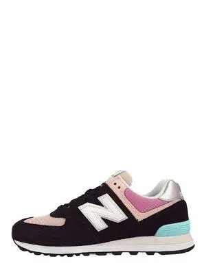 NEW BALANCE 574 Madder Rose Sneakers - Black