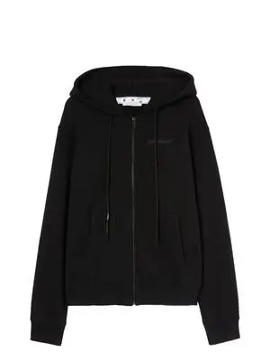 Off-White Ss22 Printing Zipper Jacket - Black