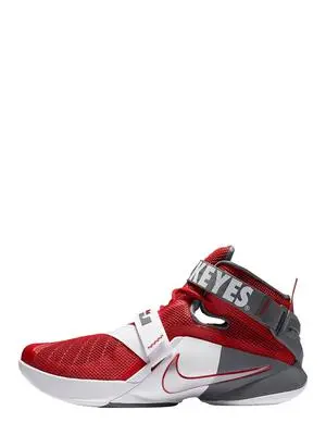 Nike Nike LeBron Soldier 9 Premium 'Ohio State Buckeyes' White/grey/red