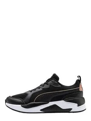 PUMA X-ray Metallic Low Top Sneakers - Black/rose Gold/white