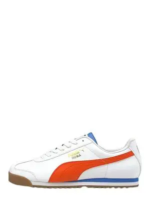 PUMA Roma Basic Plus Sneakers - White/blue/orange