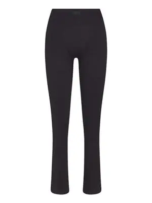 Nike X Skims Matte High-waisted V-panel Straight Leggings - Obsidian