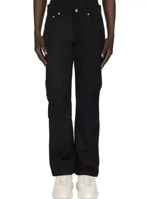 Rick Owens Fog Cut Jeans - Black