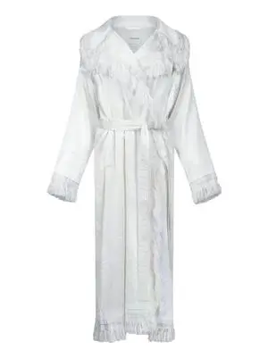 FFORME Lise Fringe-trim Coat - White