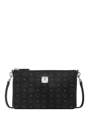 Mcm Aren Visetos Crossbody Bag - Black