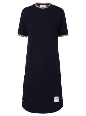 Thom Browne Dolman Cotton T-shirt Dress - Blue