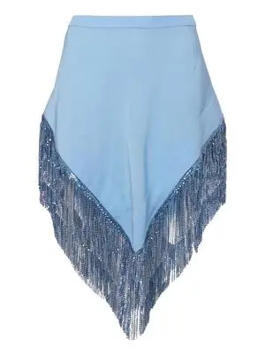 Rabanne Chainmail Crêpe Miniskirt - Blue