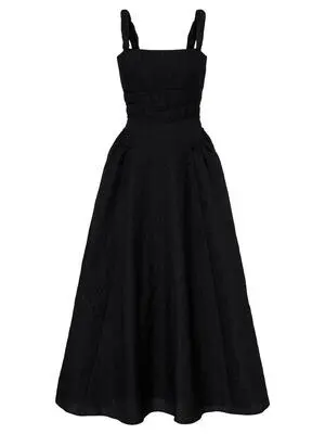 Rachel Gilbert Sophia Jacquard Maxi Dress - Black