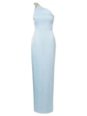 Rachel Gilbert Celestia One-shoulder Gown - Blue