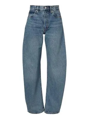 FRAME Frame Bubble Barrel-Leg Jeans Blue