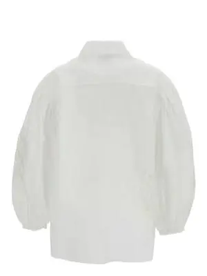 ESTRAFALARIO Embroidered Cotton Shirt - White