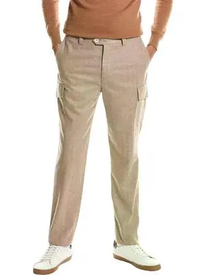 Brunello Cucinelli Flannel Cargo Chino Trousers - Neutrals