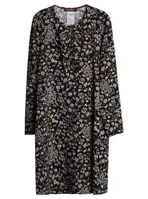 MAX MARA Max Mara Long Sleeved Floral Dress