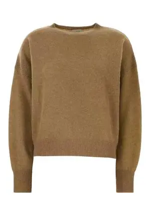 Le Kasha Ribbed Long Sleeve Sweater - Brown