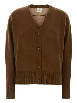 Le Kasha Lys V-neck Cardigan - Brown