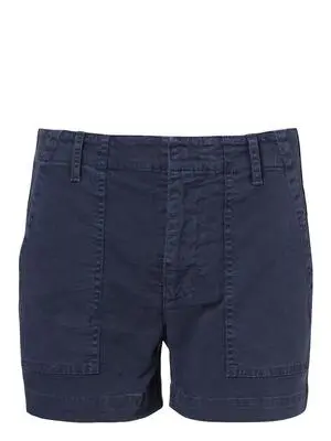 NILI LOTAN Cotton Blend Shorts - Blue