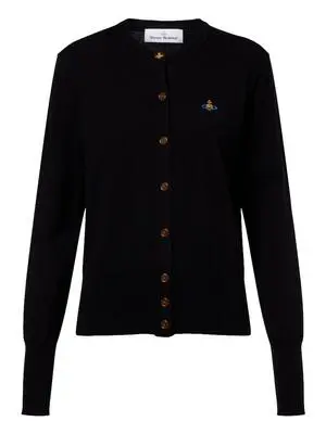 VIVIENNE WESTWOOD Bea Cotton And Cashmere Cardigan - Black