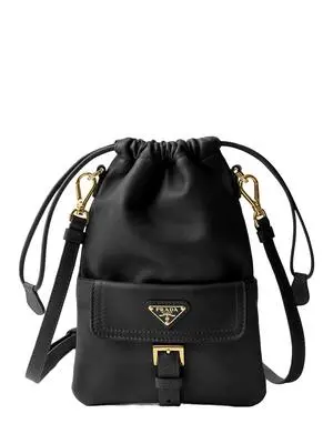 Prada Nappa Leather Pouch - Black