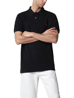 Polo Ralph Lauren Cotton Custom Slim-fit Polo - Black