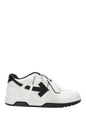 OFF-WHITE™ Leather Low Top Sneakers - White