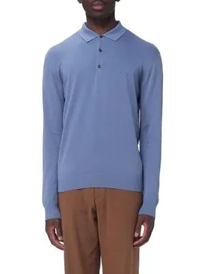 Etro Cotton Knit Polo Shirt - Blue