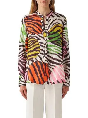 Malìparmi Zebra And Polka Dot Print Viscose Blouse - Multicolor