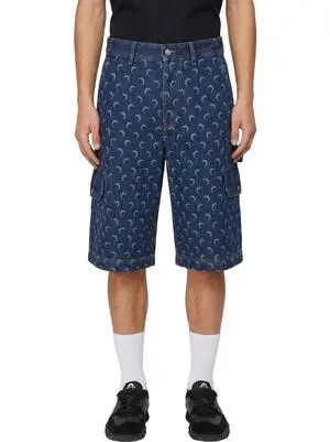 MARINE SERRE Denim Shorts - Blue