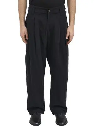 ZIGGY CHEN Pleated Tailored Trousers - Black