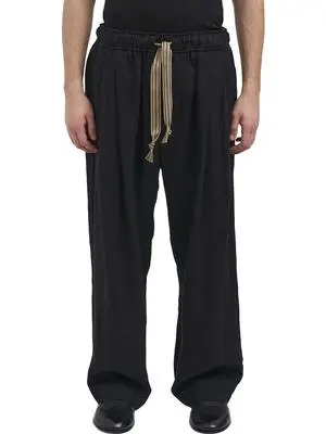 ZIGGY CHEN Wide Leg Trousers - Black