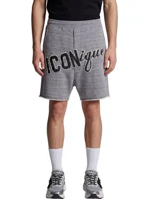 Dsquared2 Iconique" Appliqué Shorts - Grey
