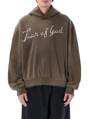 Fear Of God 26" Graphic Hoodie - Brown
