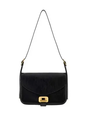 Balenciaga Arena Lambskin Shoulder Bag - Black