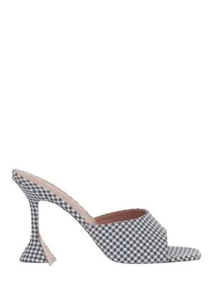 Amina Muaddi Lupita Croc-effect Leather Mules - Blue