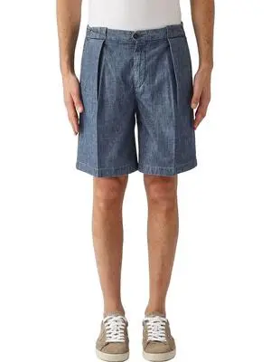 BRIGLIA 1949 Cotton Shorts - Denim