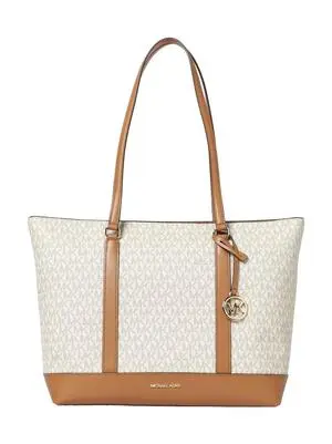 Michael Kors Logo Monogram Tote Bag - Beige