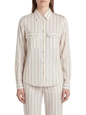 SEMICOUTURE Striped Shirt - Yellow